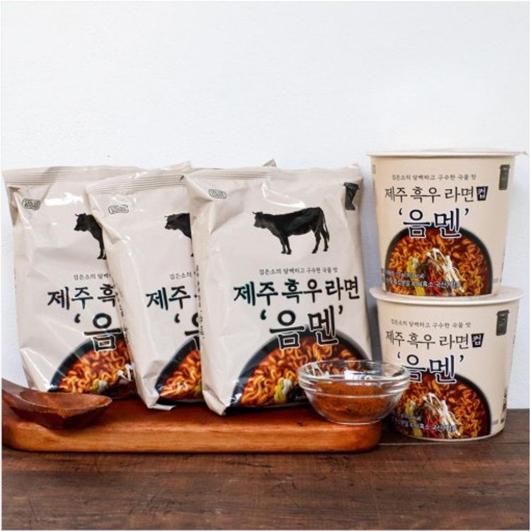 제주 흑우라면 음멘 제주라면 기념품 특산품 107g X 12개입 홈플러스 택배배송
