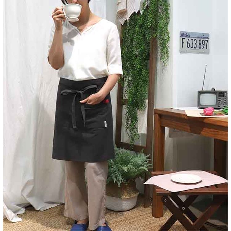 유노야 레드링 린넨 하프 앞치마차콜 홈플러스 택배배송