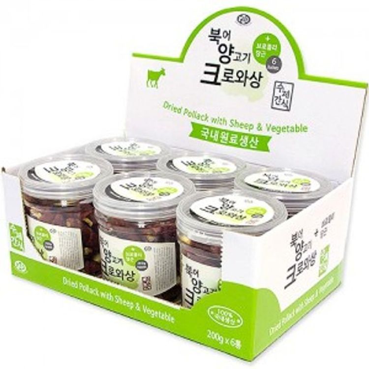 아침애 북어 양고기 크로와상 통간식 6개 강아지간식 홈플러스 택배배송