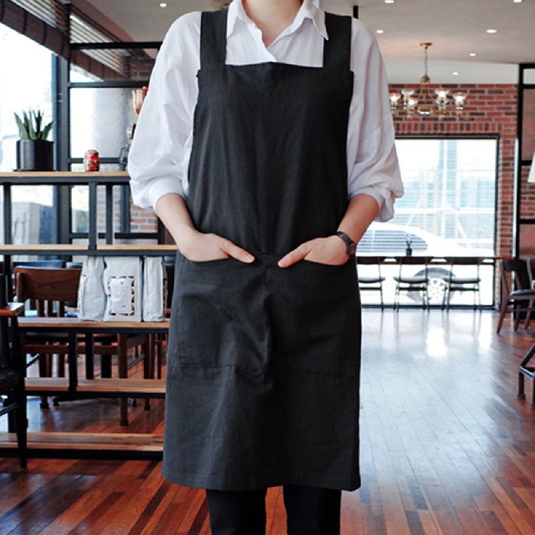 쉬라즈 바리스타 워싱 린넨 앞치마 차콜 카페 주방 공방 다용도 홈플러스 택배배송