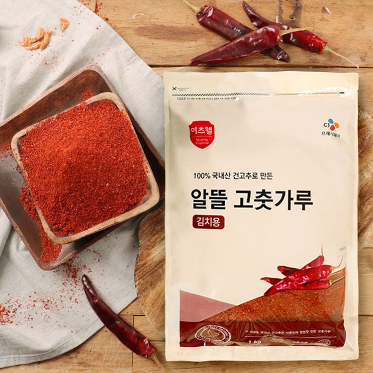 Cj프레시웨이 국내산 건고추로 만든 고춧가루 1kg X 4 홈플러스 택배배송