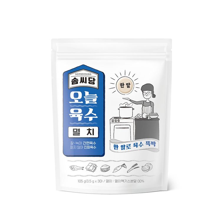 솜씨당 오늘육수 멸치육수35g X30개입 홈플러스 택배배송