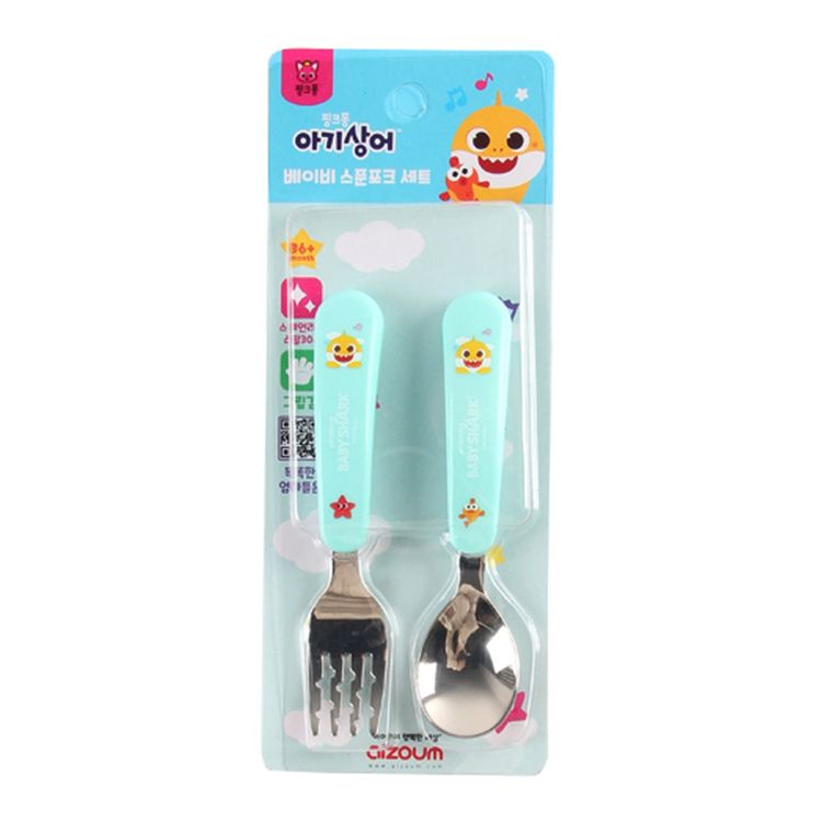 핑크퐁 아기상어 베이비 스푼 포크 세트 홈플러스