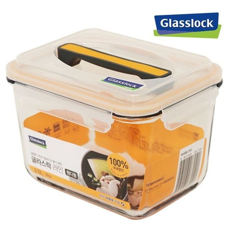 핸디형 실용적인 N61432e7205 유리밀폐용기 2500ml 대용량 밀폐용기 김치통 홈플러스 택배배송