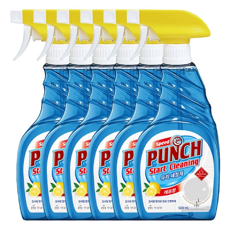 무궁화 스피드펀치 유리세정제 레몬향 500ml X 6개 홈플러스 택배배송