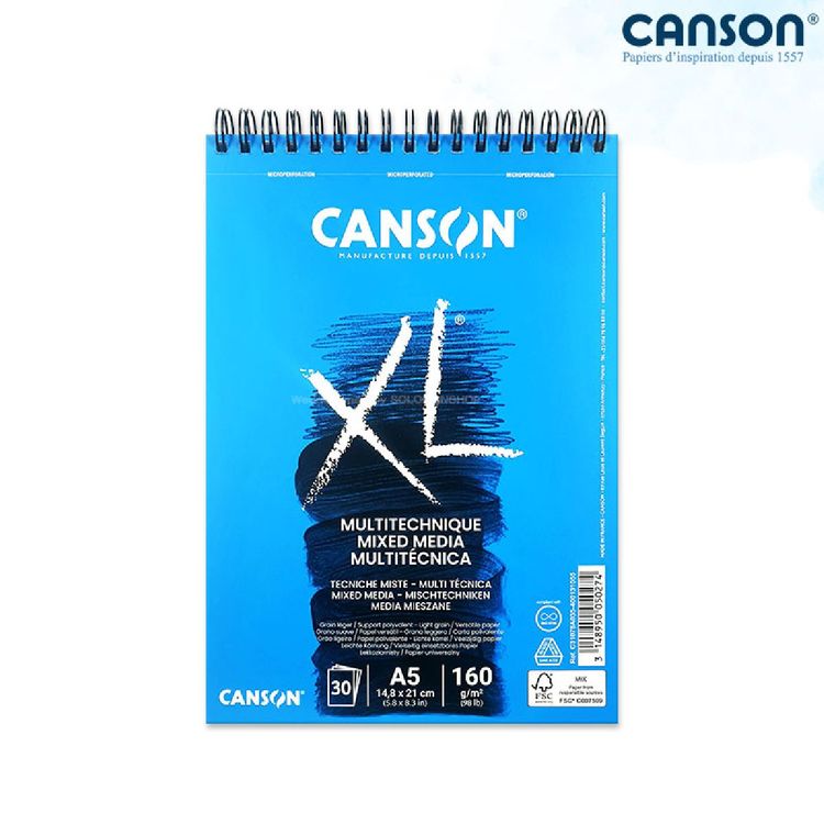 캔손 Xl믹스미디어 160g 148x21cm 30매 스프링패드연필 색연필 과슈 오일파스 홈플러스 택배배송