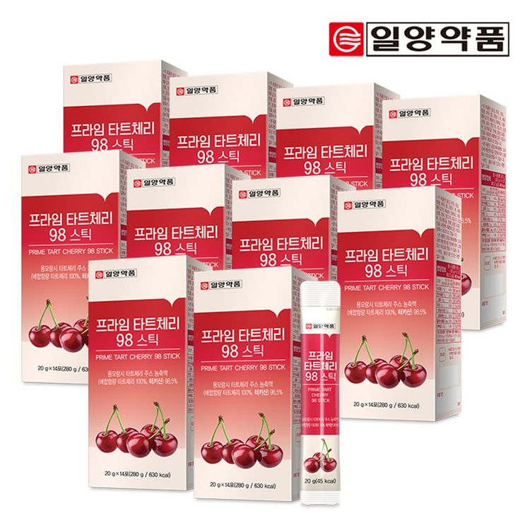 일양약품 몽모랑시 타트체리주스 98 젤리 스틱 14포 10박스 홈플러스 택배배송