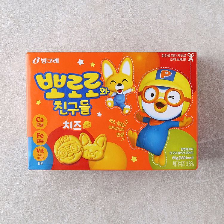 빙그레 뽀로로와 친구들 치즈맛 65g 홈플러스