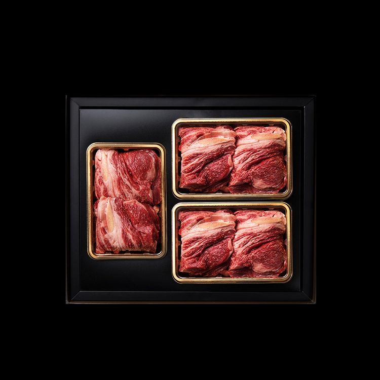 냉장 박참봉푸줏간 냉장한우 암소꽃등심 구이지함세트5호 꽃등심 300g X 3팩 홈플러스 택배배송