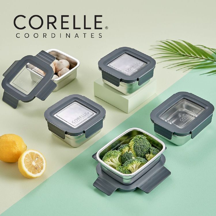 Corelle 코렐 코디네이츠 스텐 밀폐용기 혼합 5종 세트 홈플러스 택배배송