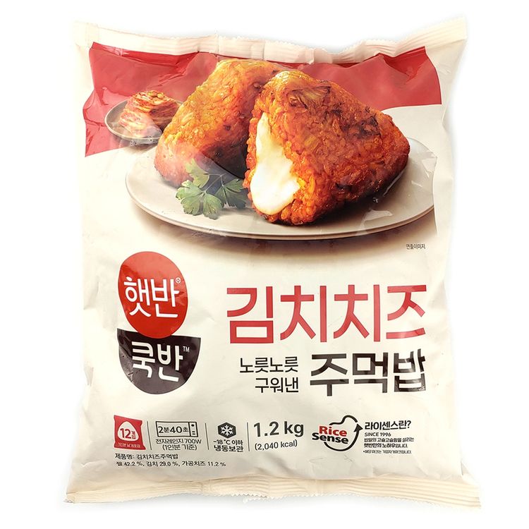 Cj제일제당햇반쿡반노릇노릇김치치즈주먹밥12kg12인분 홈플러스 택배배송