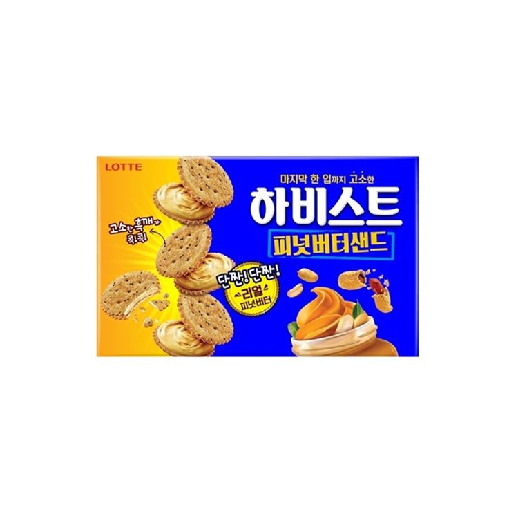 롯데 하비스트 피넛버터샌드 273g 6입 홈플러스 택배배송