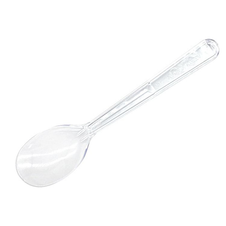 일회용 빙수 숟가락 플라스틱 스푼 수저 투명 12cm 500개입 홈플러스 택배배송