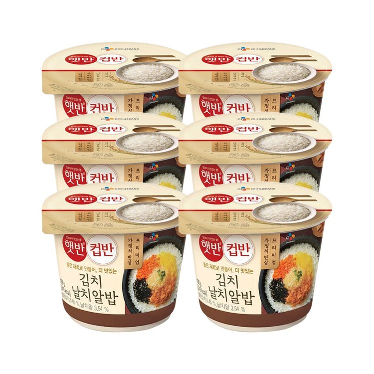 [1등 컵밥] 햇반 컵반 김치날치알밥 188g x6개 | 홈플러스 택배배송
