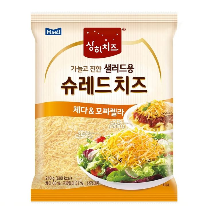 매일 가늘고 진한 샐러드용 슈레드치즈 210g 홈플러스