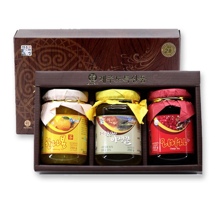 제주가 키운 과일차and야생꿀 선물세트 2호 꿀차 750g 홈플러스 택배배송