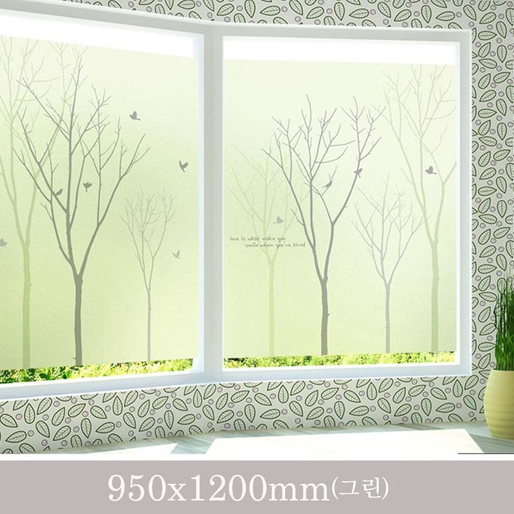 스모키트리1 반투명유리시트지그린 950x1200mm 홈플러스 택배배송