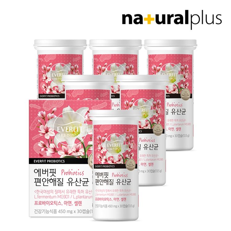 에버핏 편안해질 유산균 6박스50억보장 질유래유산균 홈플러스 택배배송