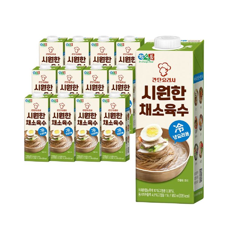 무료배송 정식품 시원한 채소육수냉요리용950ml12팩 홈플러스 택배배송