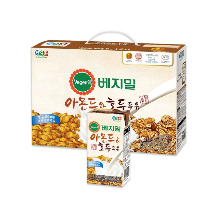 베지밀 아몬드 호두 두유 190ml 24개 홈플러스 택배배송