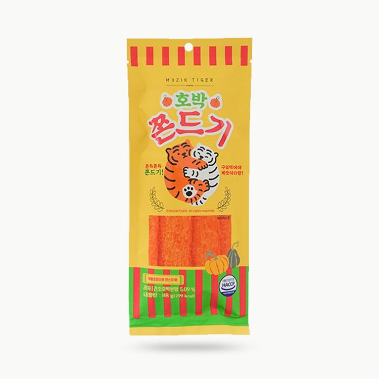 무직타이거 호박 쫀드기 88g 맛있는 추억의 과자 캠핑 간식 홈플러스 택배배송