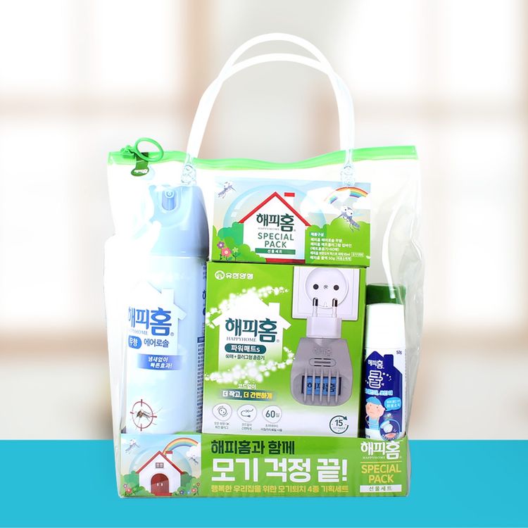 해피홈 매트 기획세트 모기기피 훈증기 에어로솔 아웃도어미스트 홈플러스 택배배송