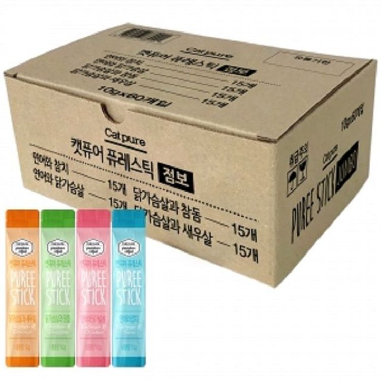 캣 냥이 고양이 반려묘 퓨레 스틱 점보 10gx60개입 홈플러스 택배배송
