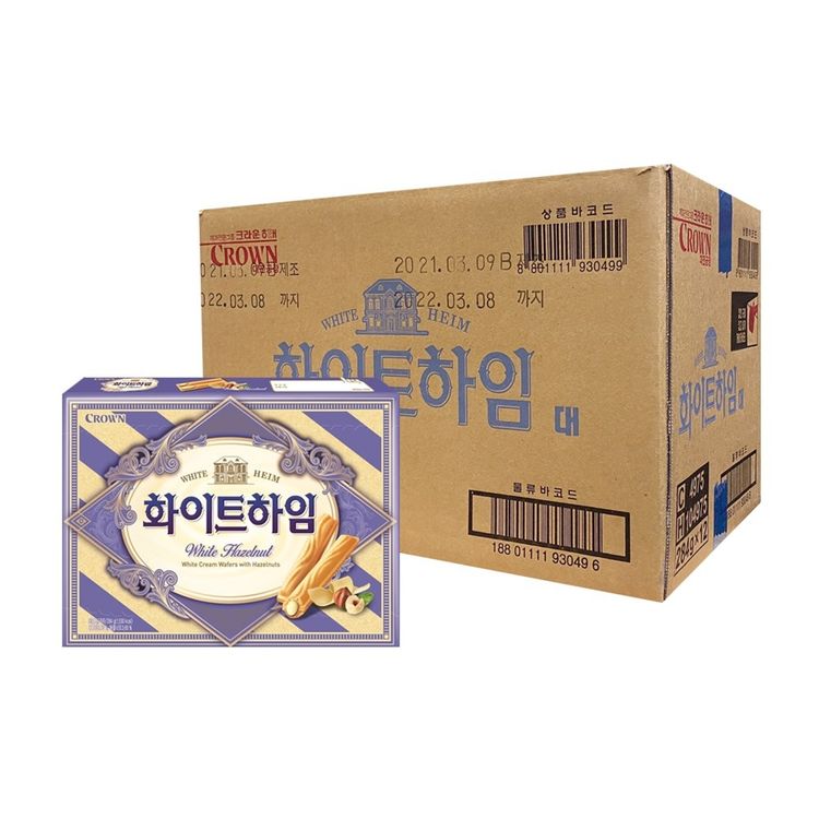 더반 크라운제과 화이트하임 284g X 12개입1박스 홈플러스 택배배송