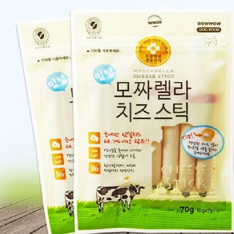 바우와우 모짜렐라치즈스틱70g 애견 반려견 간식 홈플러스 택배배송
