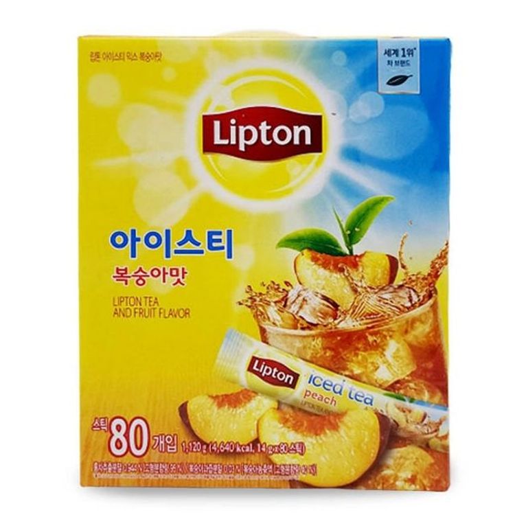 립톤 홍차 아이스티 복숭아맛 여름 피치음료 80t 홈플러스 택배배송