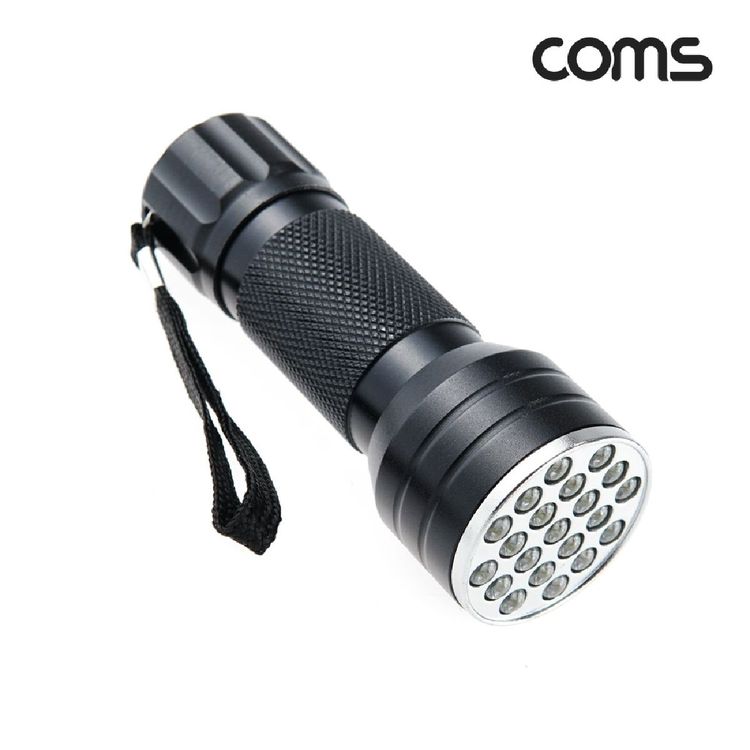 Coms Uv Led 손전등 램프 21led 395nm Aaax3 미포함 Uvled손전 홈플러스 택배배송