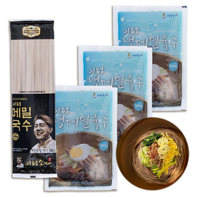냉 메밀 소바 국수 건면 메밀면 육수 세트 3인용 홈플러스 택배배송