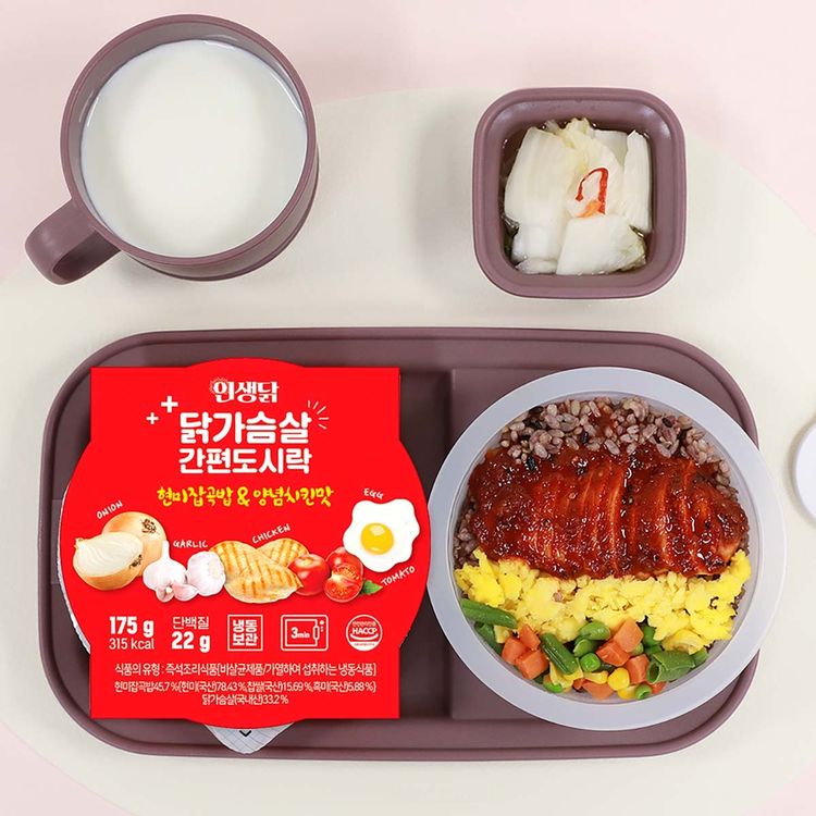 인생닭 닭가슴살 간편 도시락 현미잡곡밥 And 양념치킨맛 16팩 홈플러스 택배배송
