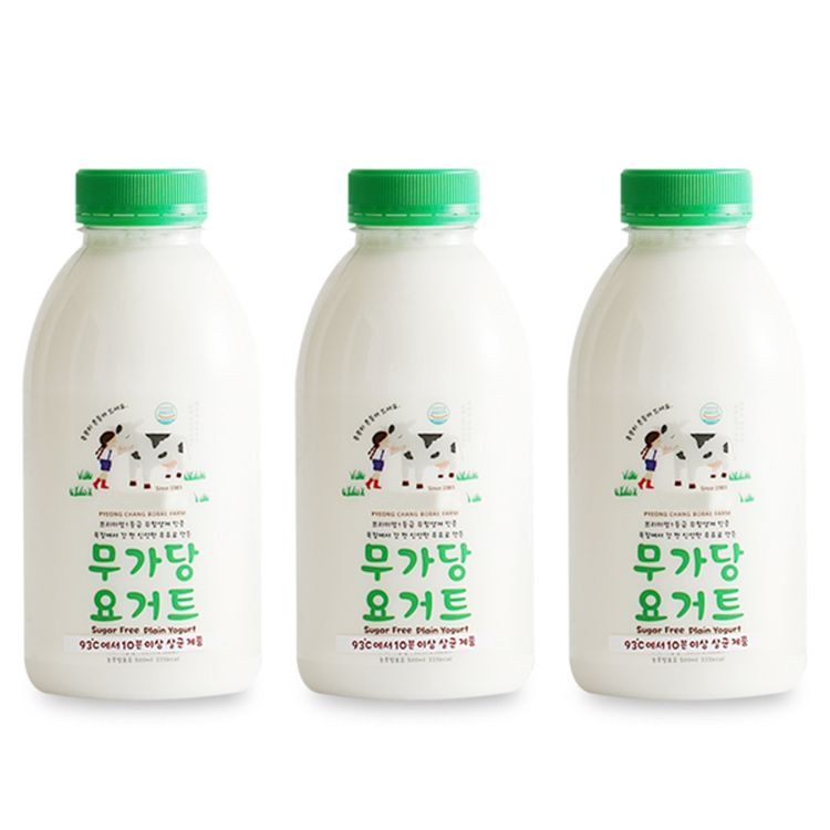 참다올 산지직송 강원도 평창 요거트무가당 500ml X 3 홈플러스 택배배송