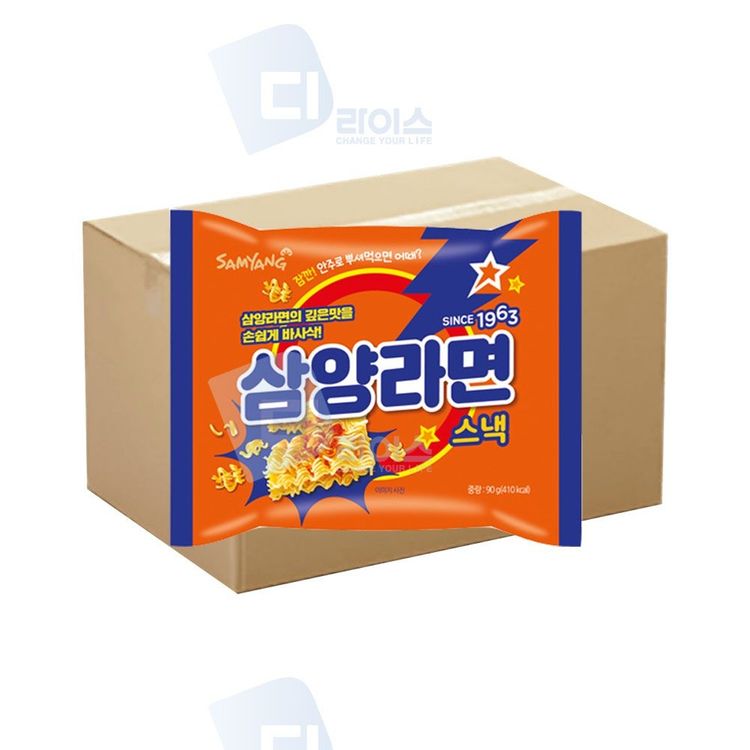 삼양 라면스낵 90g 24봉 1박스 라면과자 봉지스낵 홈플러스 택배배송