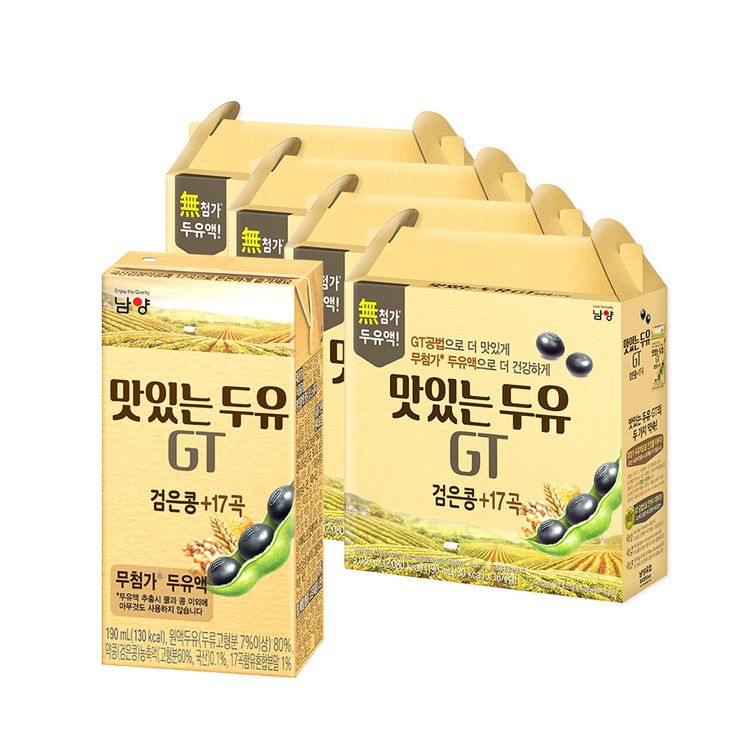 남양 맛있는두유 GT 190ml 검은콩17곡 64팩 / EV | 홈플러스 택배배송