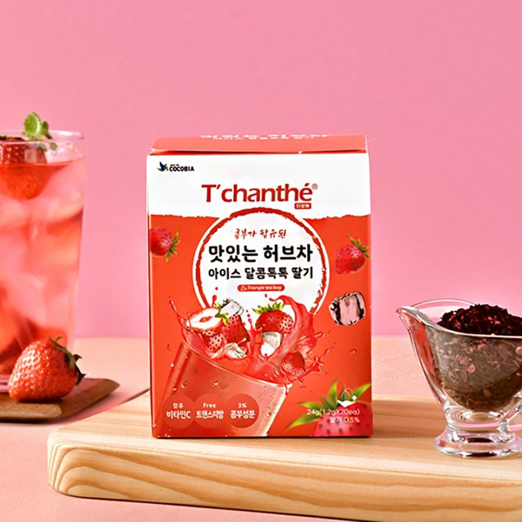 유통기한 21 티샹떼 맛있는 허브차 딸기 20티백 아이스티 홈플러스 택배배송