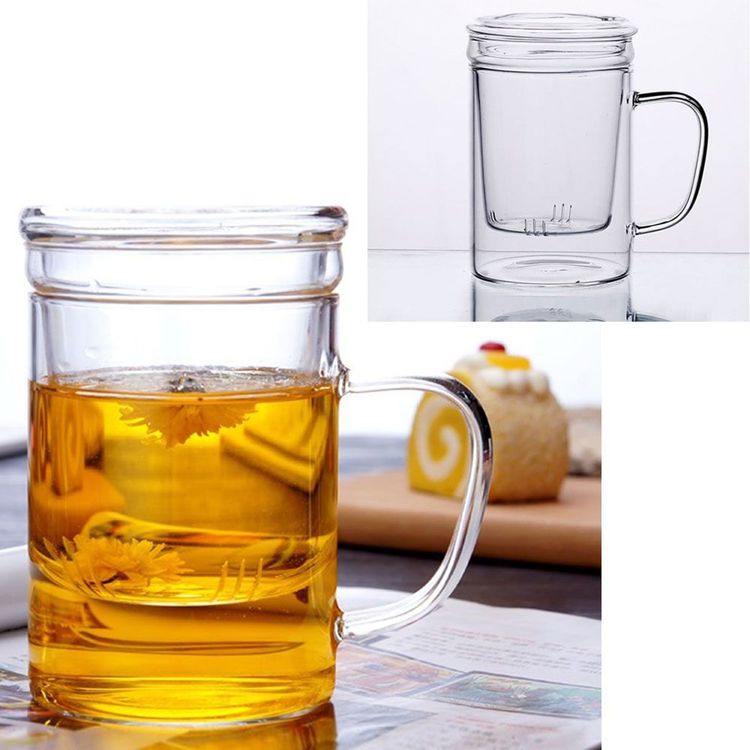 티머그 N2285d2385f 400ml 뚜껑컵 내열유리 필터컵 차 머그잔 선물 홈플러스 택배배송