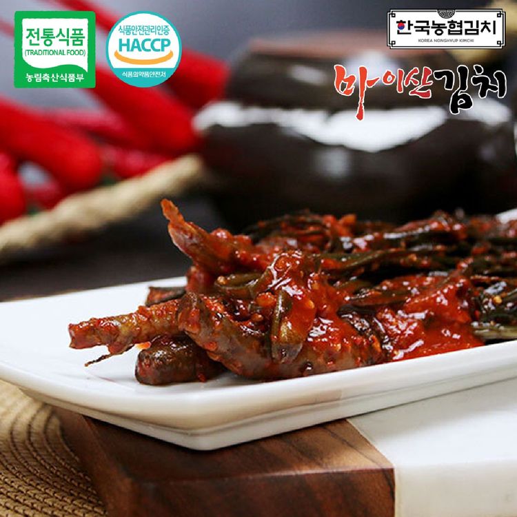 한국농협김치 국산 재료 100 전북 진안 마이산 고들빼기 1kg 홈플러스 택배배송