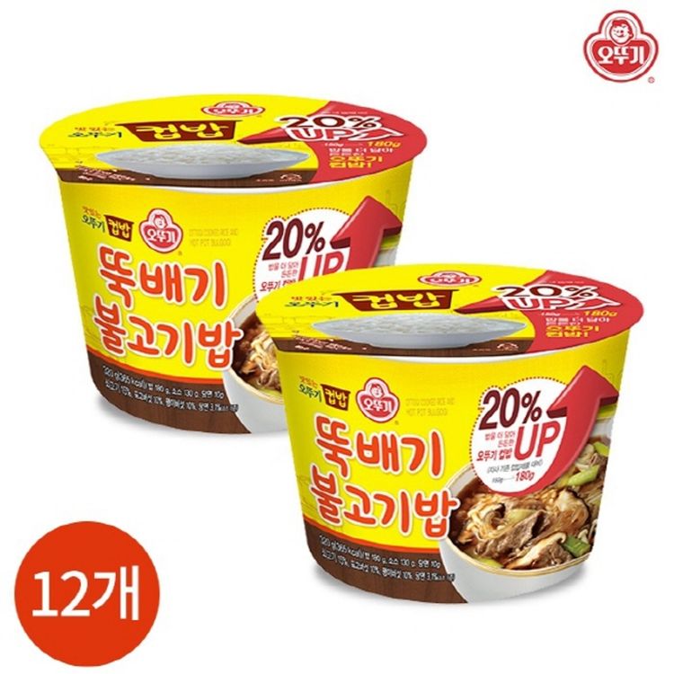 1105810 컵밥 뚝배기불고기밥 320g X 12개 홈플러스 택배배송