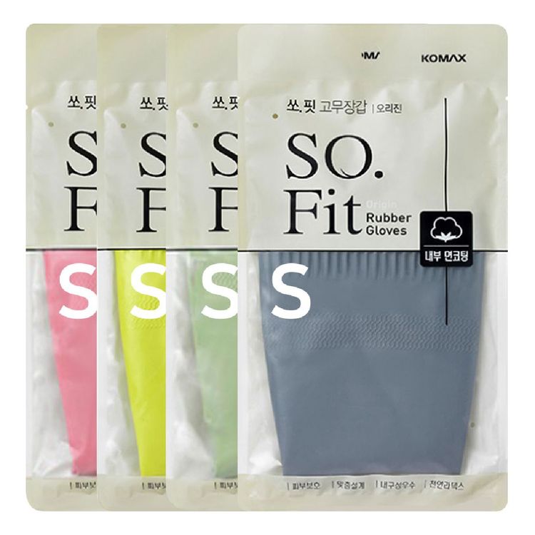 코멕스 쏘핏 면코팅 고무장갑 오리진 S소 X 4종 홈플러스 택배배송