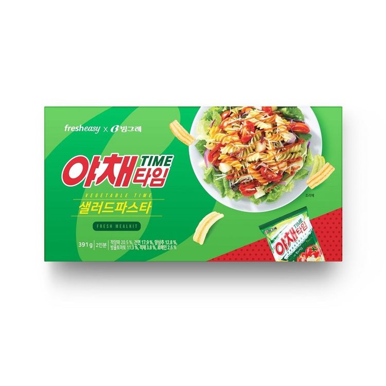 밀키트 프레시지 빙그레 야채타임 샐러드 파스타 391g 홈플러스