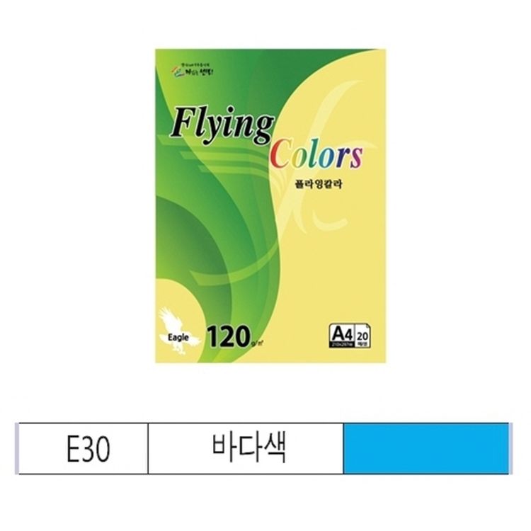 9106530 플라잉칼라 A3 120g 100매 E30 바다색 홈플러스 택배배송