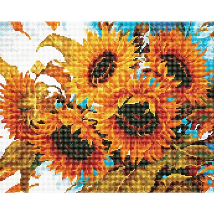 가을의 해바라기 캔버스 보석십자수 40x50 홈플러스 택배배송