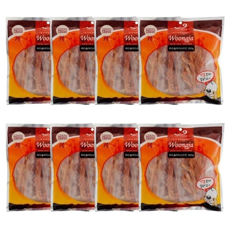 강아지 치킨 하드슬라이스 300g 8p 애견 육포 간식 홈플러스 택배배송