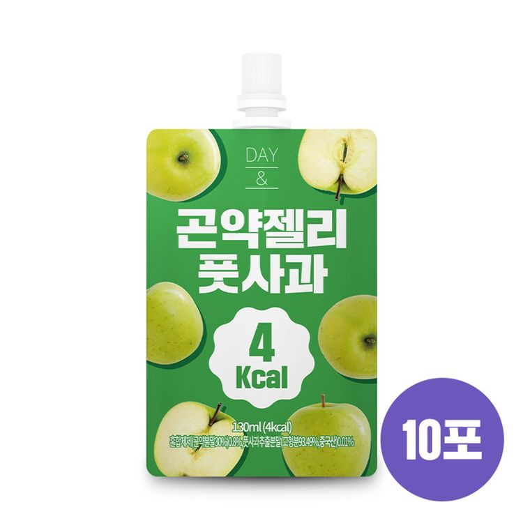 참앤들황토농원 데이앤 풋사과 곤약젤리 130mlx10포 벌크 홈플러스 택배배송