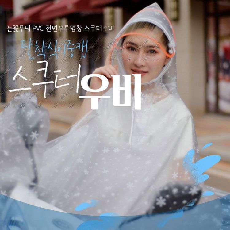 Free 실용적인 N6191ad722b Size 탈착식 이중캡 눈꽃무늬 스쿠터우비 홈플러스 택배배송