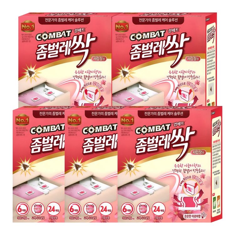 컴배트 좀벌레싹 서랍장용 아로마향 24개입 X 5개 홈플러스 판매자택배