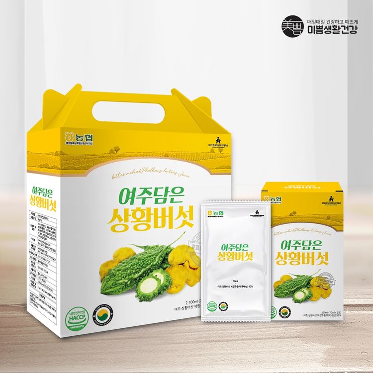 미쁨생활건강 국내산 여주담은 상황버섯 진액 70ml X 30포 홈플러스 택배배송