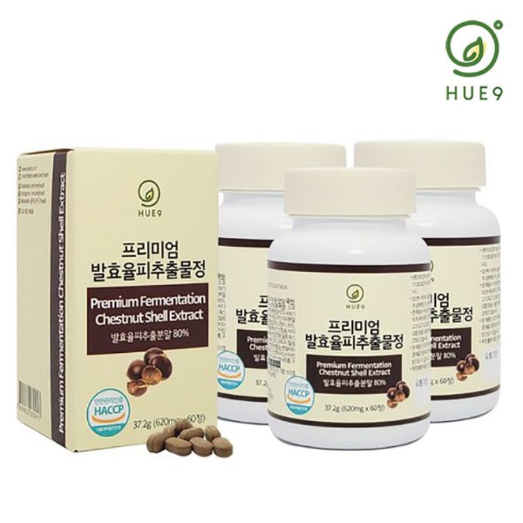 휴나인 프리미엄 발효율피추출물정 3박스박스당 620mg X 60정 엘라그산 율피 모로오 홈플러스 택배배송